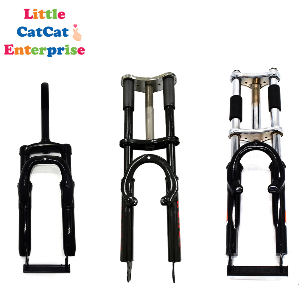 Candy 20" Double Fork / Downhill Suspension Fork / Fork Basikal Lajak ...