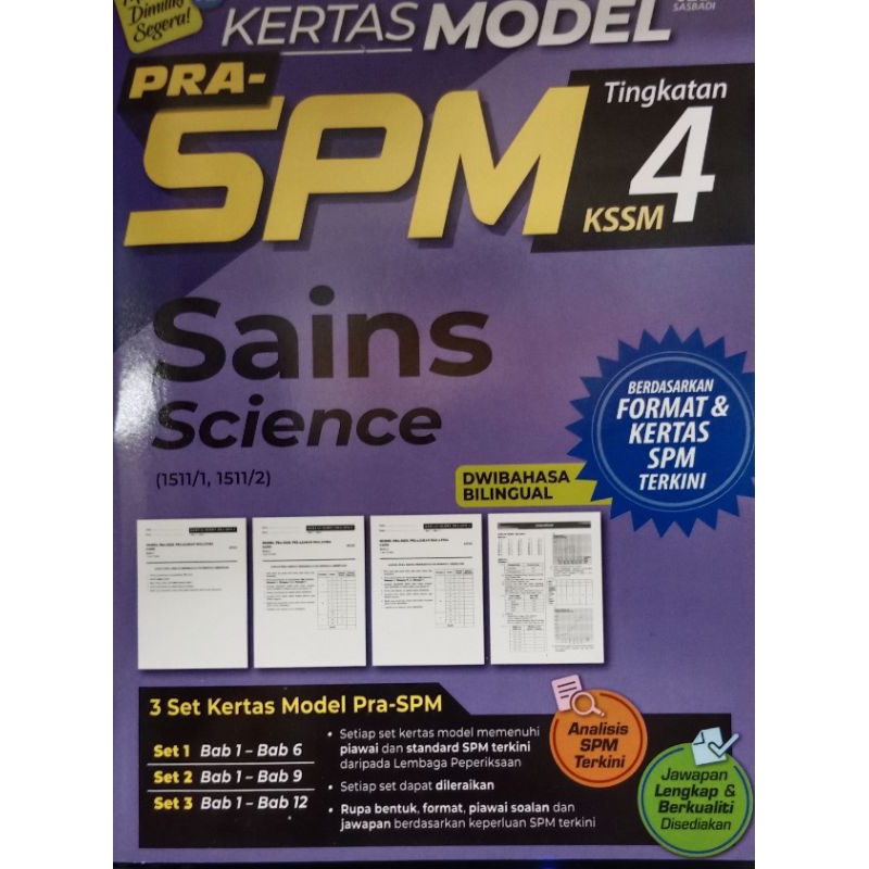 Kertas Model PRA-SPM Sains Tingkatan 4 | Shopee Malaysia