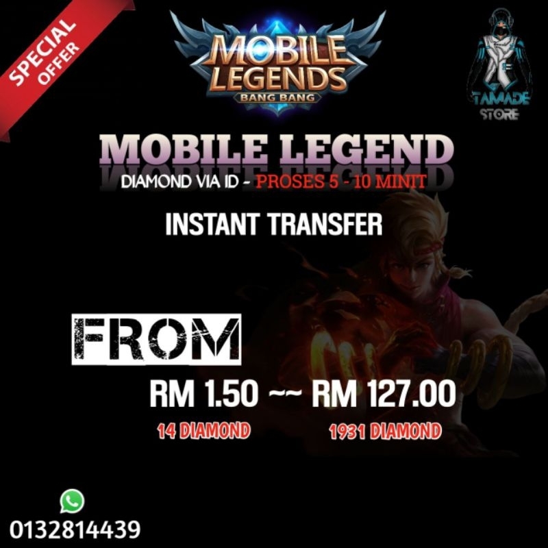 Malaysia Boost Diamond Service MLBB | ML Boosting instant transfer ...
