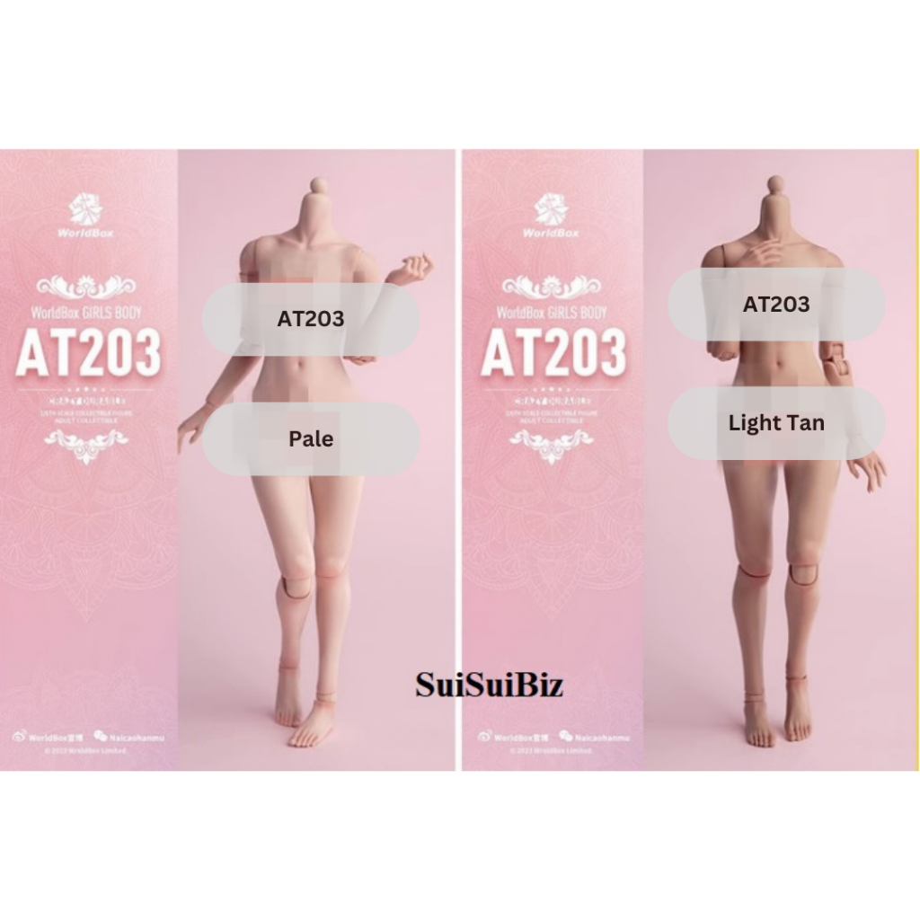 Ready Stock 1 6 Scale Toys Worldbox At203 Girl Body Jointed Female