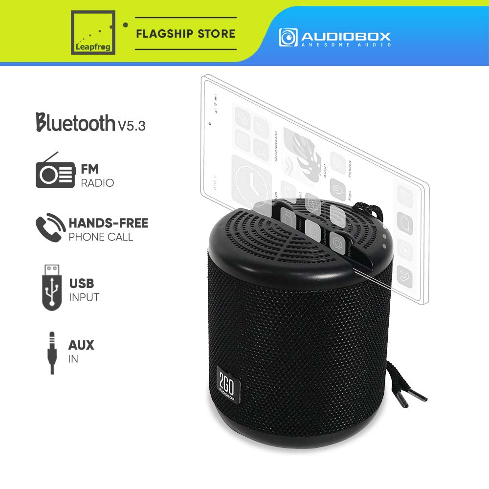 Audiobox 2GO Dock 100 Bluetooth Portable Speaker with Phone Docking ...
