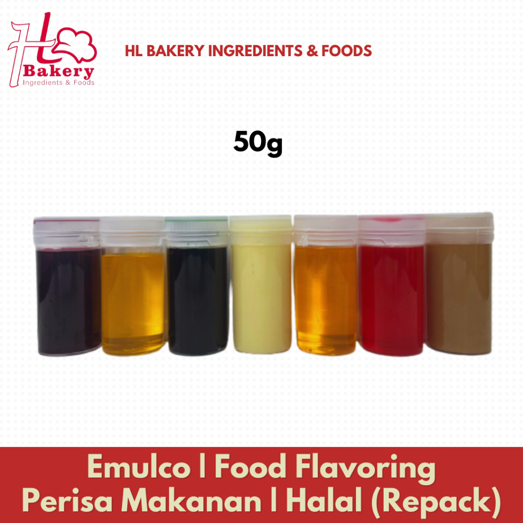 Emulco | Food Flavoring Perisa Makanan | Halal (Repack) 50g | Shopee ...