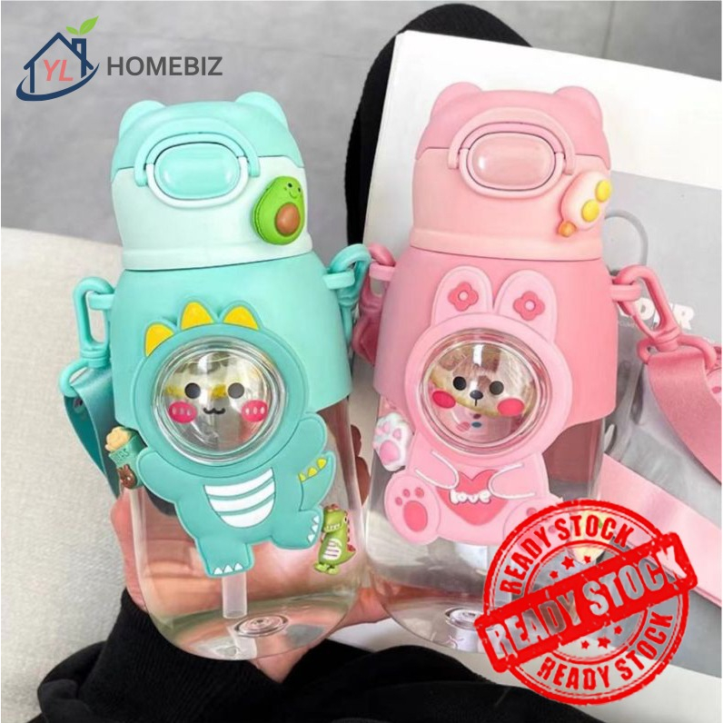 Botol Air Kanak-Kanak 660ml Dengan Penutup & Straw | Botol Air Budak ...