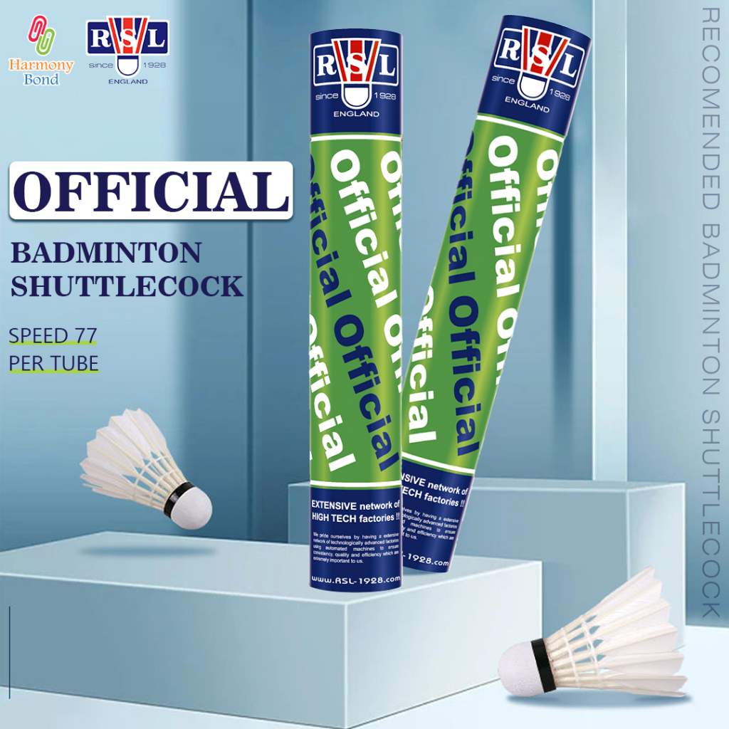RSL Official Badminton Feather Shuttlecock / Bulu Tangkis Badminton | Shopee Malaysia
