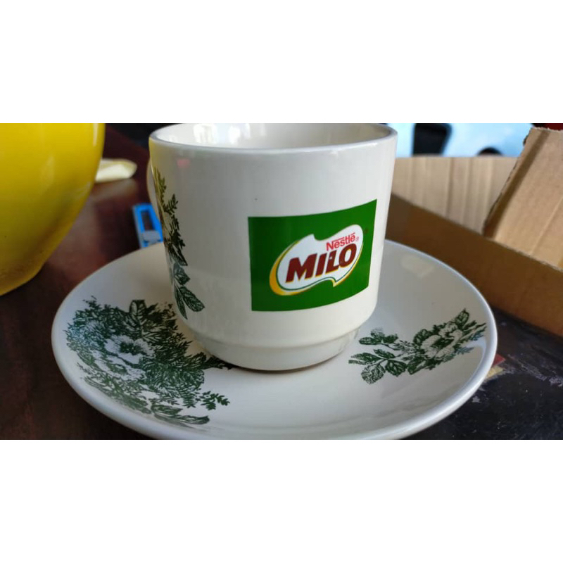 [SET CAWAN + PIRING] KOPITIAM MILO 1 + 1 | Shopee Malaysia