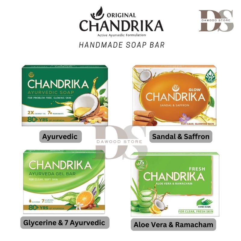 Chandrika Soap Ayurvedic Herbal, Glycerine, Sandal, Saffron Vegetable ...