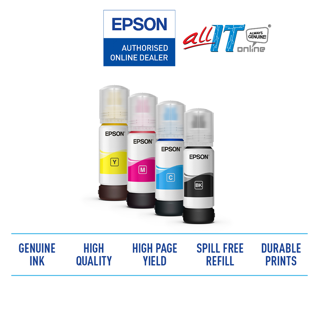 Epson 003 Ink Cartridge | 100% Original | Black Cyan Magenta Yellow ...