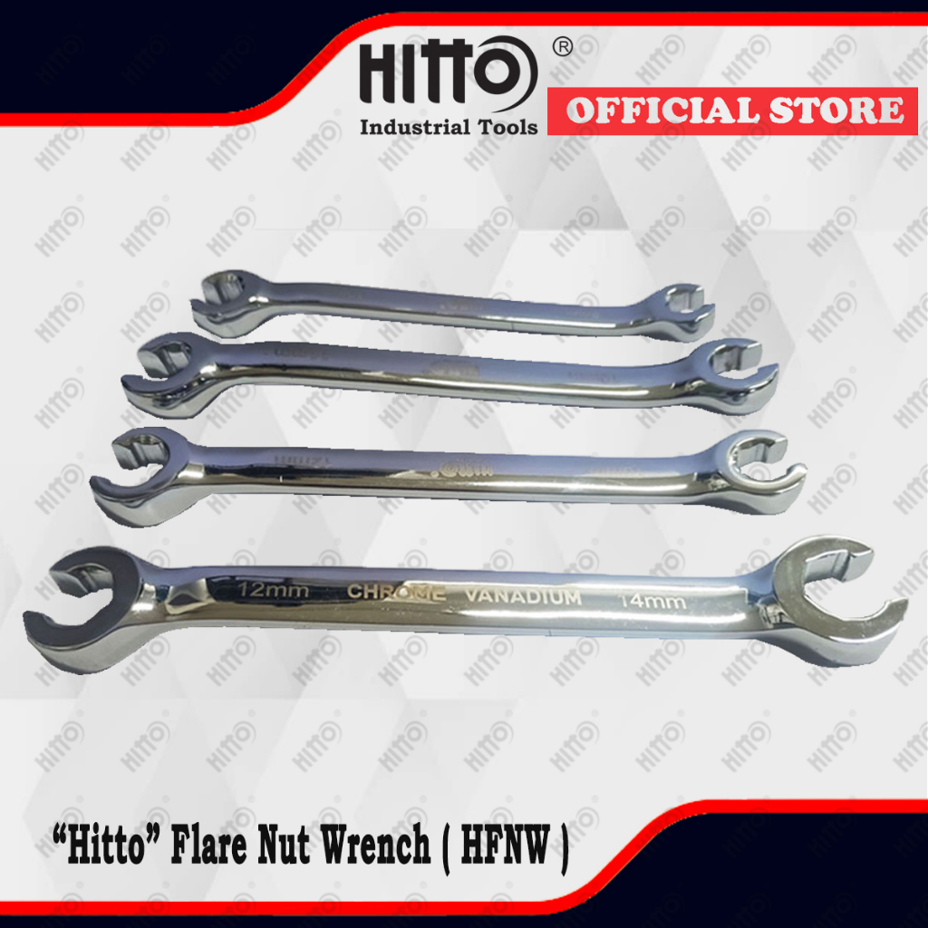 [ HITTO ] Heavy Duty 8mm - 17mm Flare Nut Wrench/Ratchet Wrench Metric ...