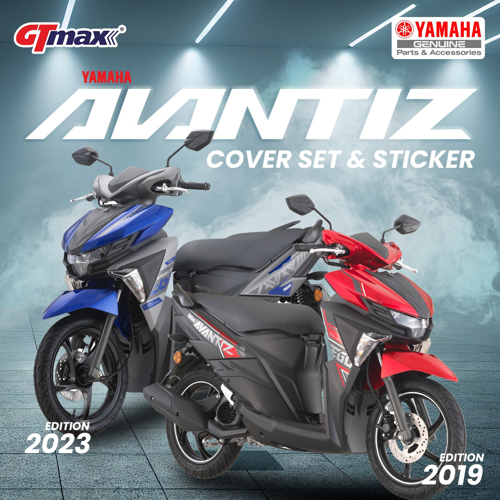 Yamaha Avantiz Coverset Body Sticker Blue Grey / Red Black Complete Set ...