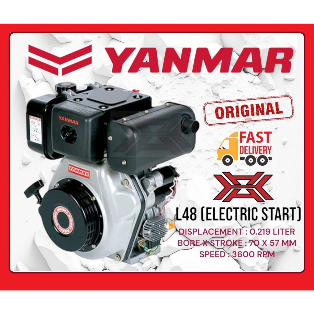 YANMAR DIESEL ENGINE L48N (MANUAL START & ELECTRIC START) | Shopee Malaysia