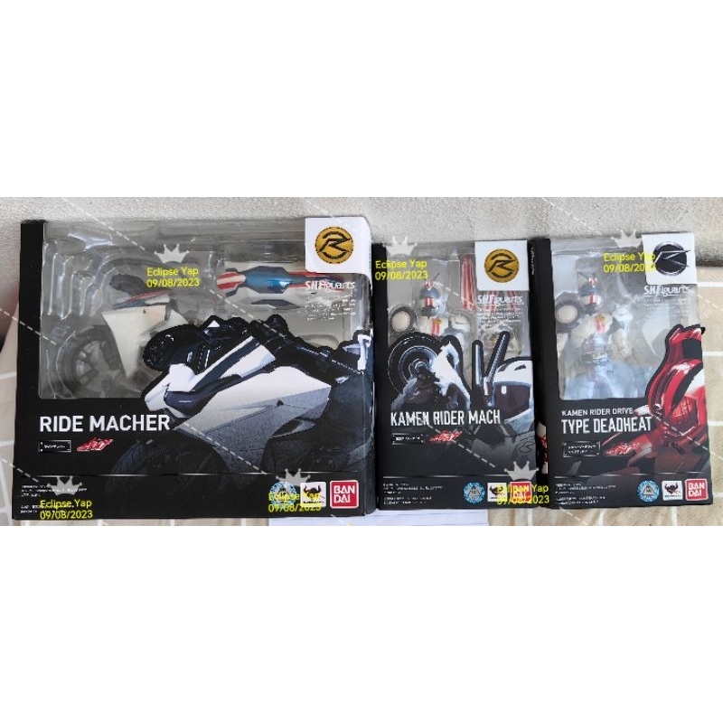 [Ready Stock] Bandai SHF S.H.Figuarts Kamen Rider Mach + Ride Macher + Mach Chaser (Custom Made ...