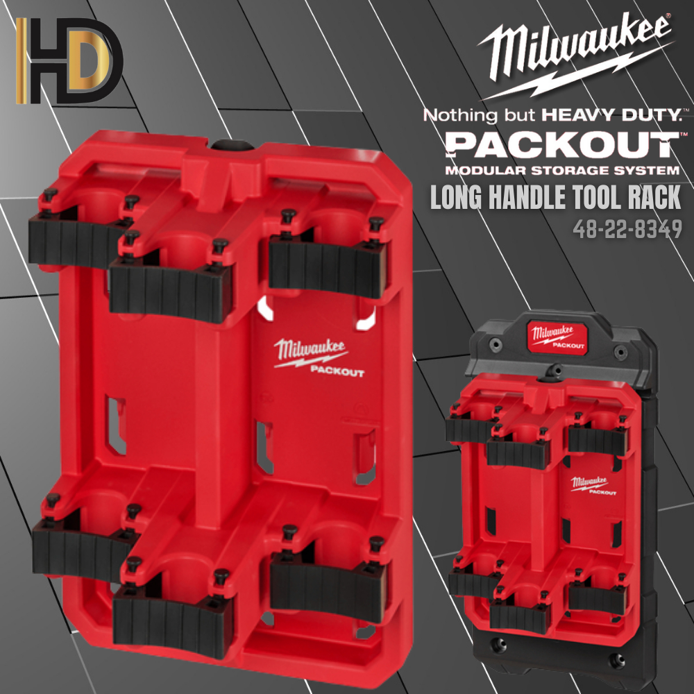 Milwaukee PACKOUT Long Handle Tool Rack / Milwaukee PACKOUT Heavy Duty ...