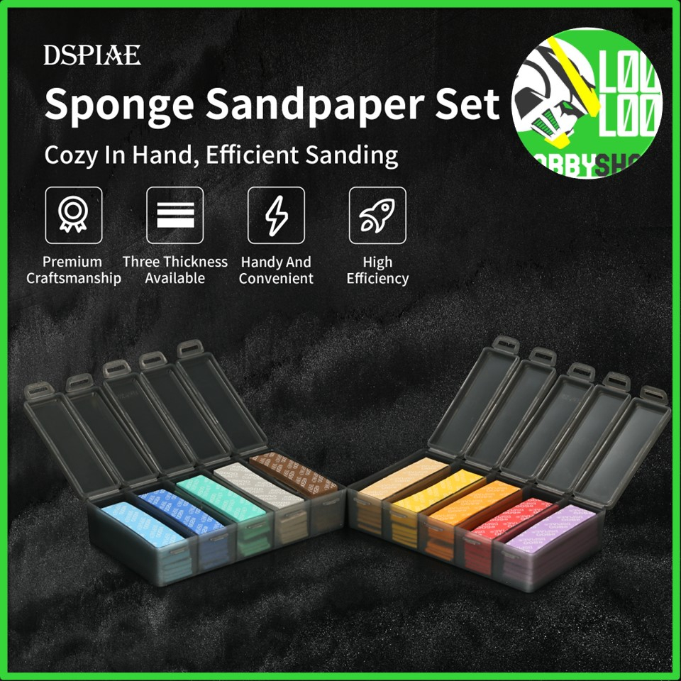 DSPIAE SS SERIES SANDING SPONGE [SET- 30 PCS-5 TYPES ] | Shopee Malaysia