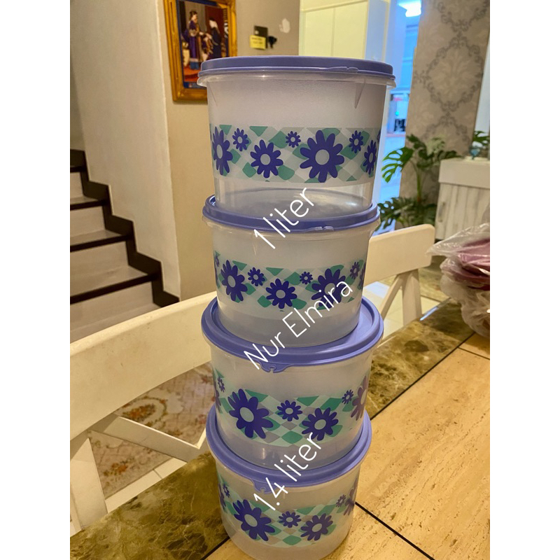 tupperware canister flower (1 set 4 pcs) | Shopee Malaysia