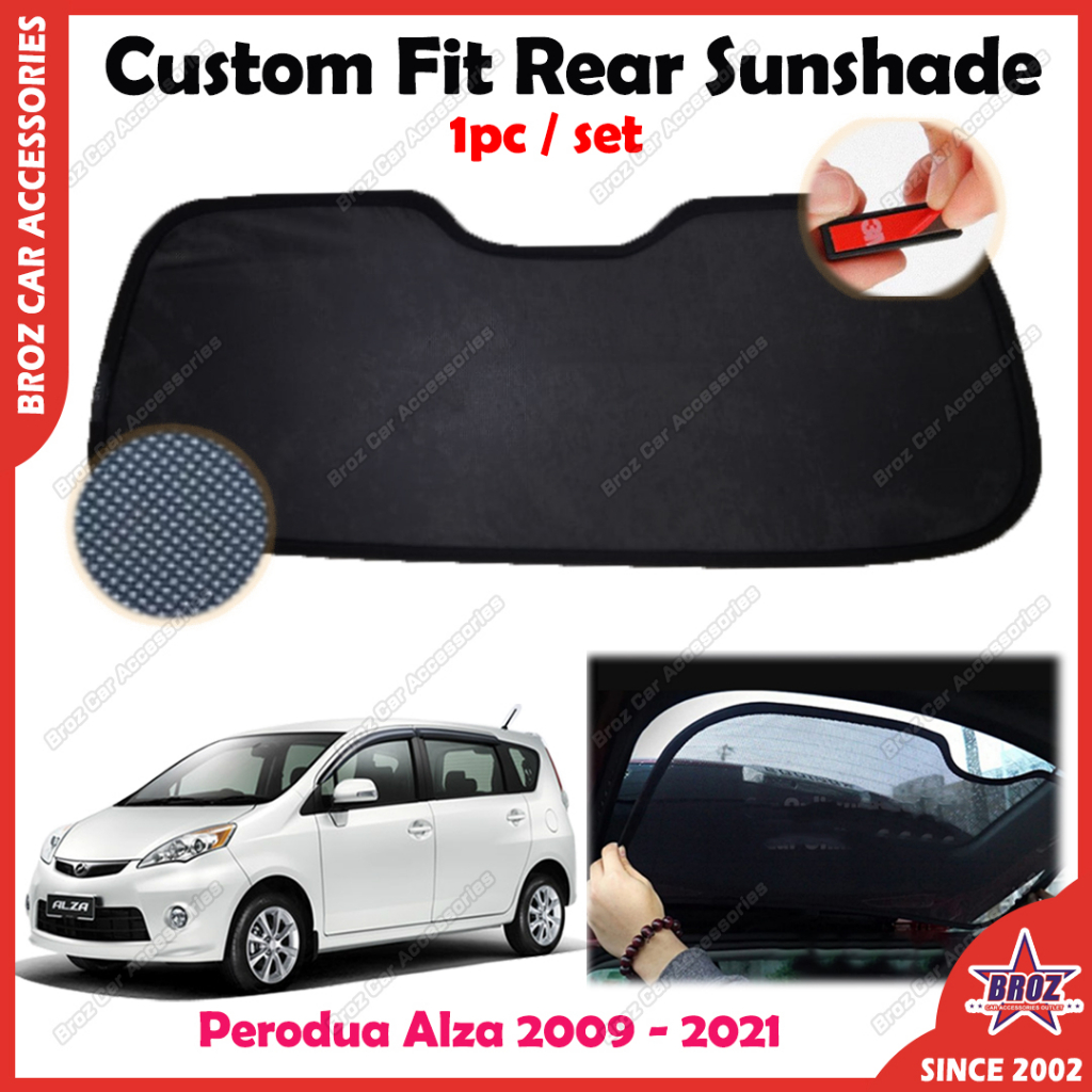 For Perodua Alza 09-21 Car Rear Sunshade Rear Windscreen Custom Fit OEM ...