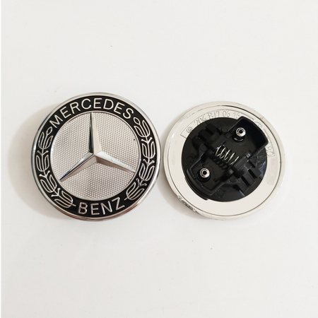 Mercedes Benz classic Original Black Chrome Series 3d Embossed 57mm ...