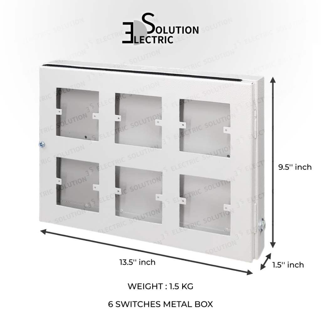 4/6/8/10 SWITCHES METAL BOX SWITCH SOCKET 4S 6S 8S 10S WAY ELECTRICAL ...