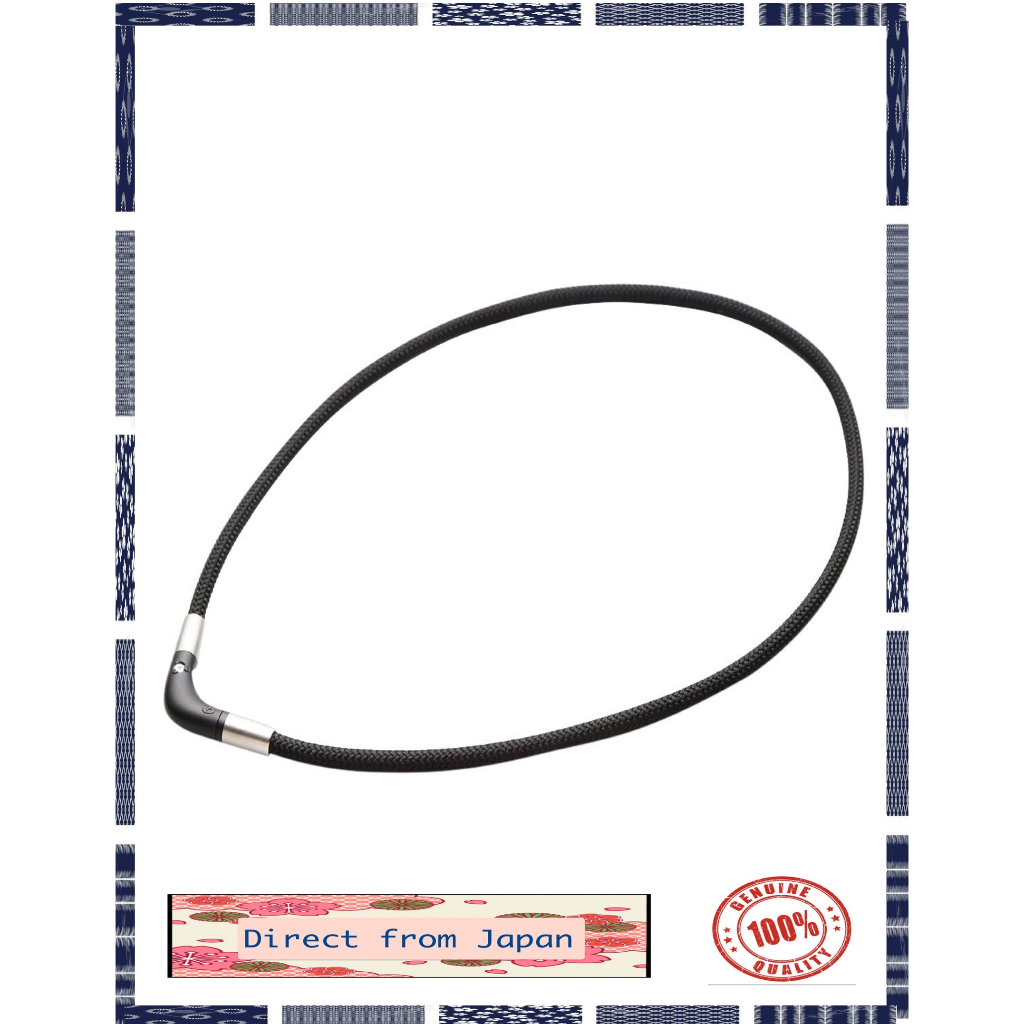 phiten rakuwa necklace RAKUWA magnetic titanium necklace V type 50cm ...