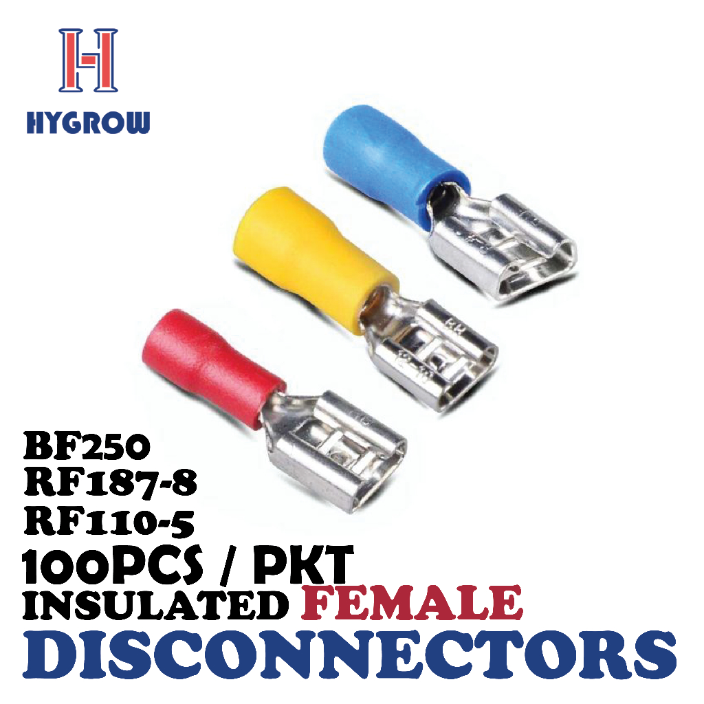 INSULATED FEMALE&MALE DISCONNECTOR BF250, RF187--8, RF110-5, RF250F ...