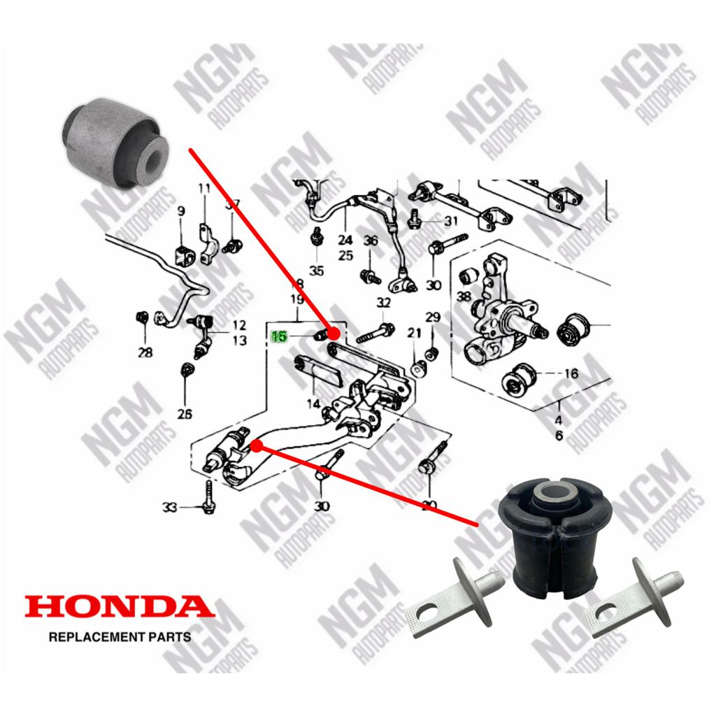 [HONDA] CIVIC S5A CRV S9A STREAM S7A SMA RN1 RN3 RN6 RN8 REAR TRAILING ...