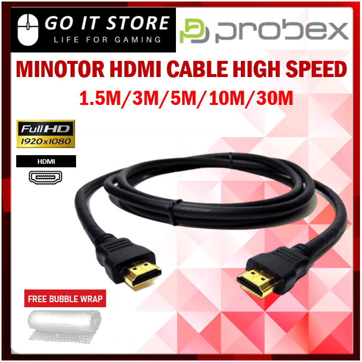 PROBEX Monitor HDMI Cable 1.5M 3M 5M 10M Full HD 1080P High Speed ...