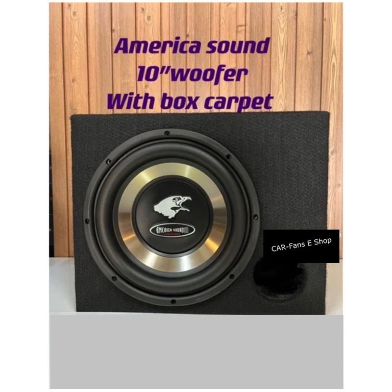 America Sound 10” Hight Power Subwoofer Woofer Box | Underseat ...