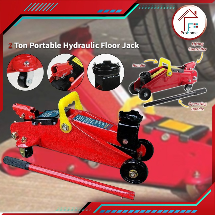 2 Ton Hydraulic Portable Floor Jack Car Jack / Heavy Duty Car Repair ...
