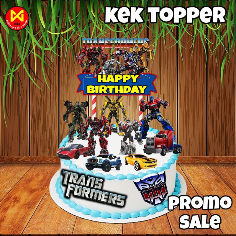 Kek Topper Transformers | Shopee Malaysia