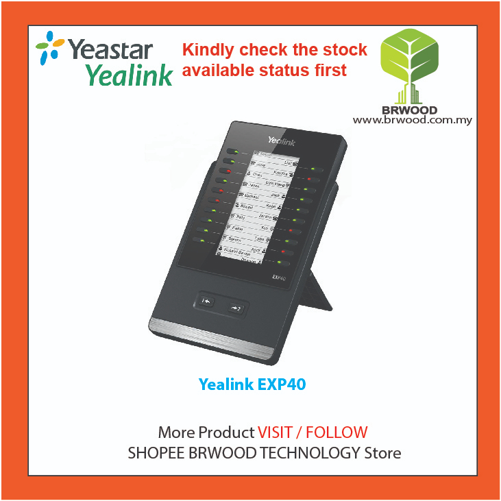 Yealink EXP40: High-Performance LCD Expansion Module for SIP-T46S, SIP ...
