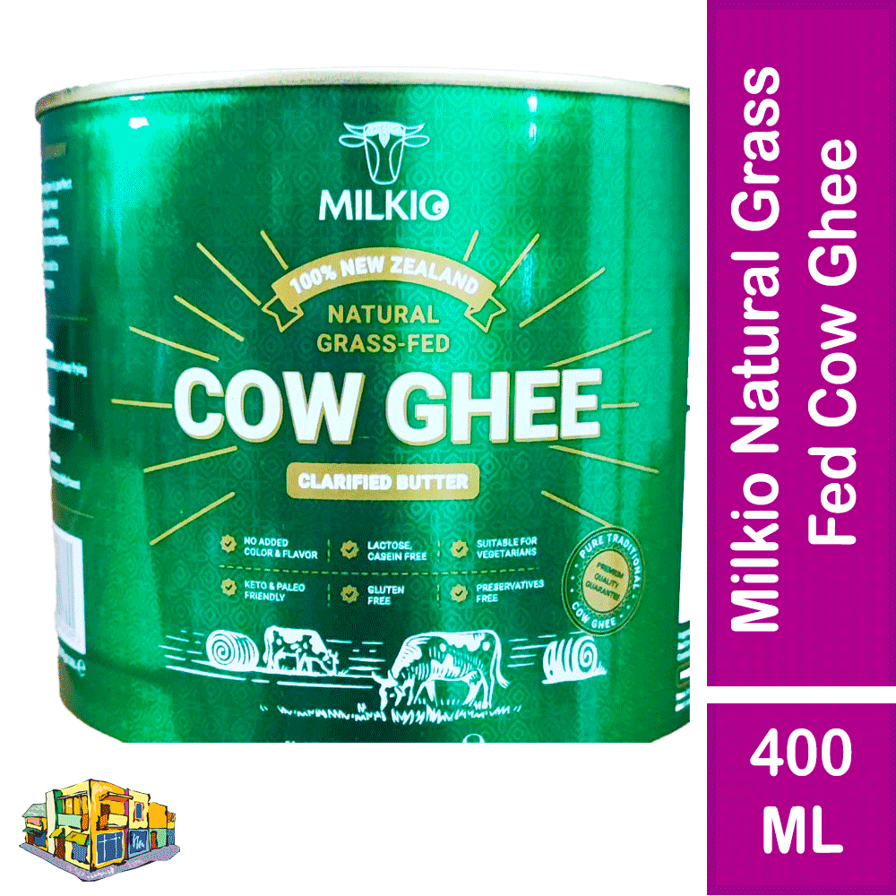 Milkio Natural Grass Fed Cow Ghee 400 ML Container | Shopee Malaysia