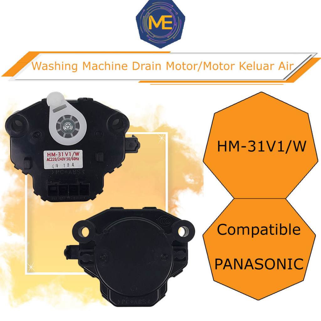 (1pc) ( Compatible : PANASONIC ) Washing Machine Drain Motor / Valve ...