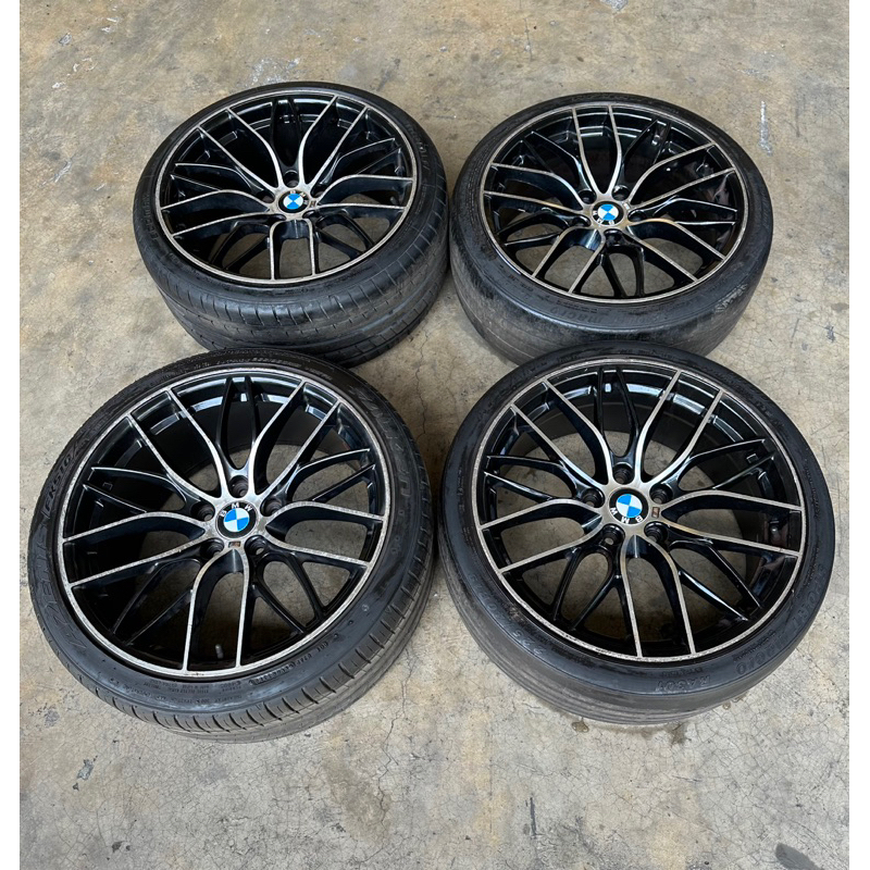 Original BMW 19 inch M sport Rims 5 series 19 X 9.5 J front and 19 X 8 ...