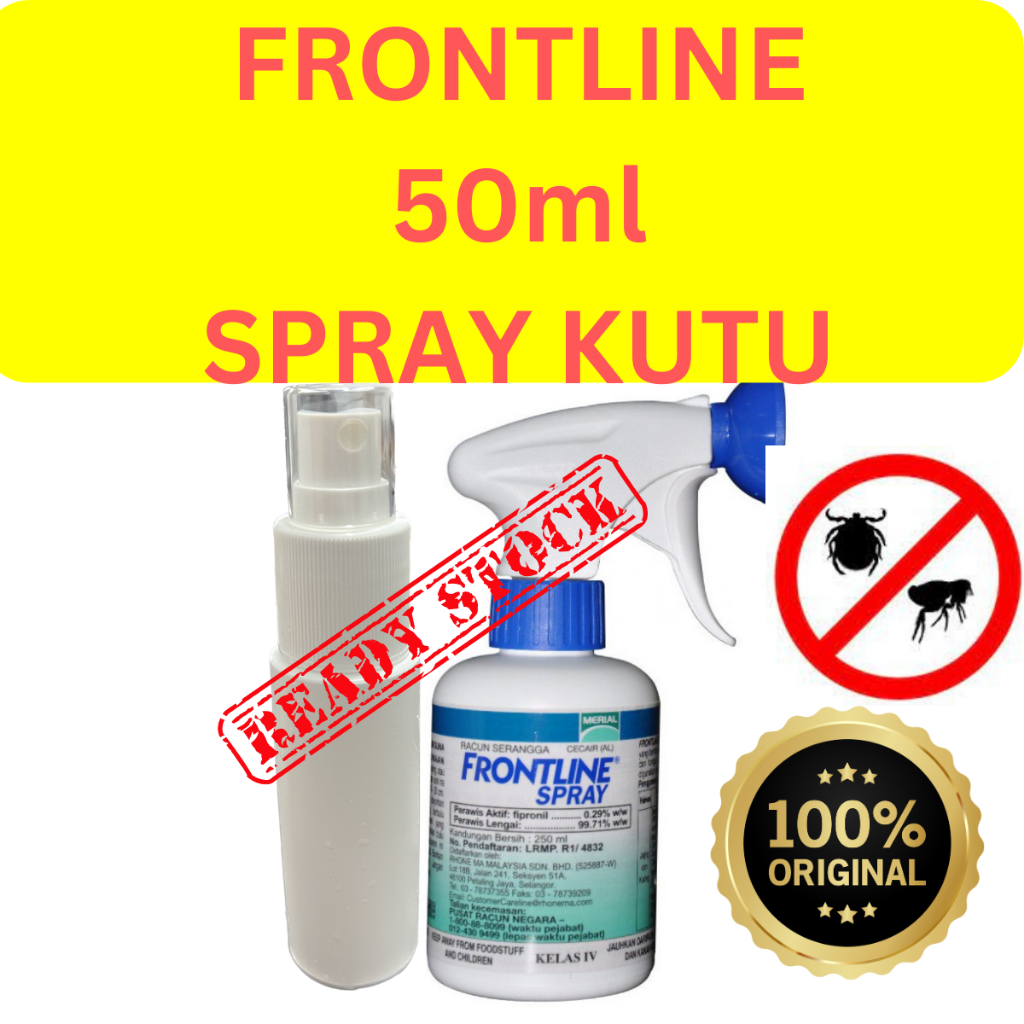 FRONTLINE DOG CAT SPRAY MITES KUTU TICKS FRONTLINE Spray Cat & Dog ...