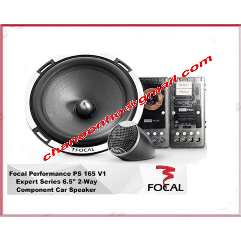 FOCAL 6.5” 2Way 2 WAY COMPONENT SPEAKER SYSTEM MID BASS TWEETER CROSSOVER (PS165V1) EXPERT ...
