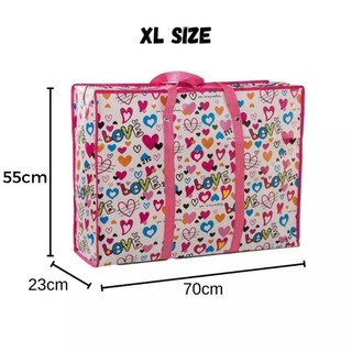 Large Travel Waterproof Zip Storage Bag Beg Tebal Guni Besar Berzip ...