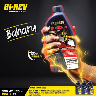 100% ORIGINAL 1L 1.2L MINYAK HI REV 4T HIREV RS150 Y15 150RS RSX 1.2L ...