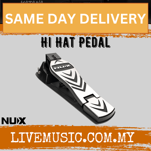 NUX Hi-Hat Kick Pedal Controller Digital Drum Compatible With Majority Digital Drum (Hi Hat ...