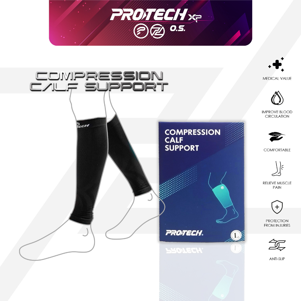 PROTECH Medically Compression Calf Support (1PAIR) | Shopee Malaysia
