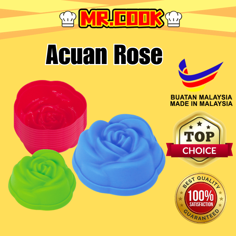 [MR.COOK] (10PCS)🌟Acuan Kuih Puteri Ayu🌟 Acuan Kuih Kukus Bunga Ros ...