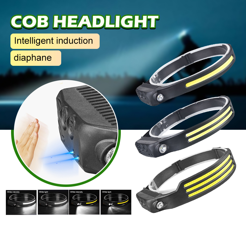 USB Charging Waterproof LED Headlamp Source Running Head-Mounted Light ...
