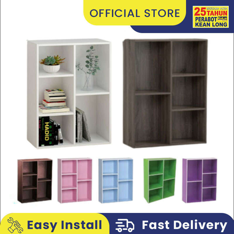 KLSB Almari 5 Petak Terbuka / Rak Buku / Almari Serbaguna / 5 ...