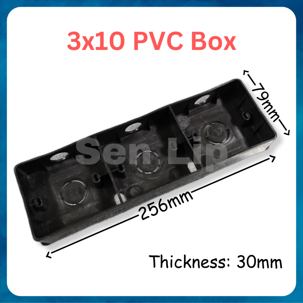 3x3(Joint), 3x6, 3x7, 3x10 PVC Conceal Box / Black Box / Switch Base ...