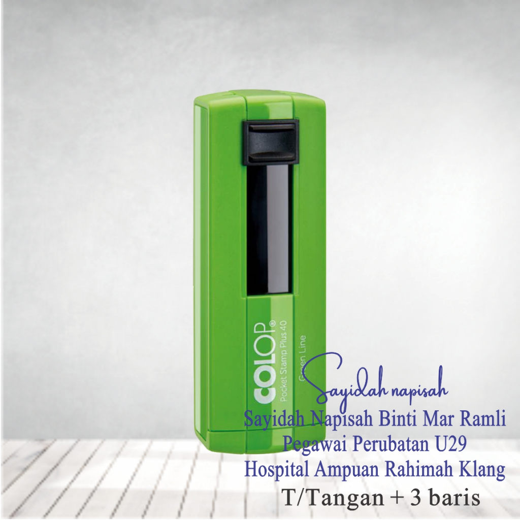 COLOP Cop Tanda Tangan Signture Stamp Cop Nama Stamp Chop Mouse Stamp ...