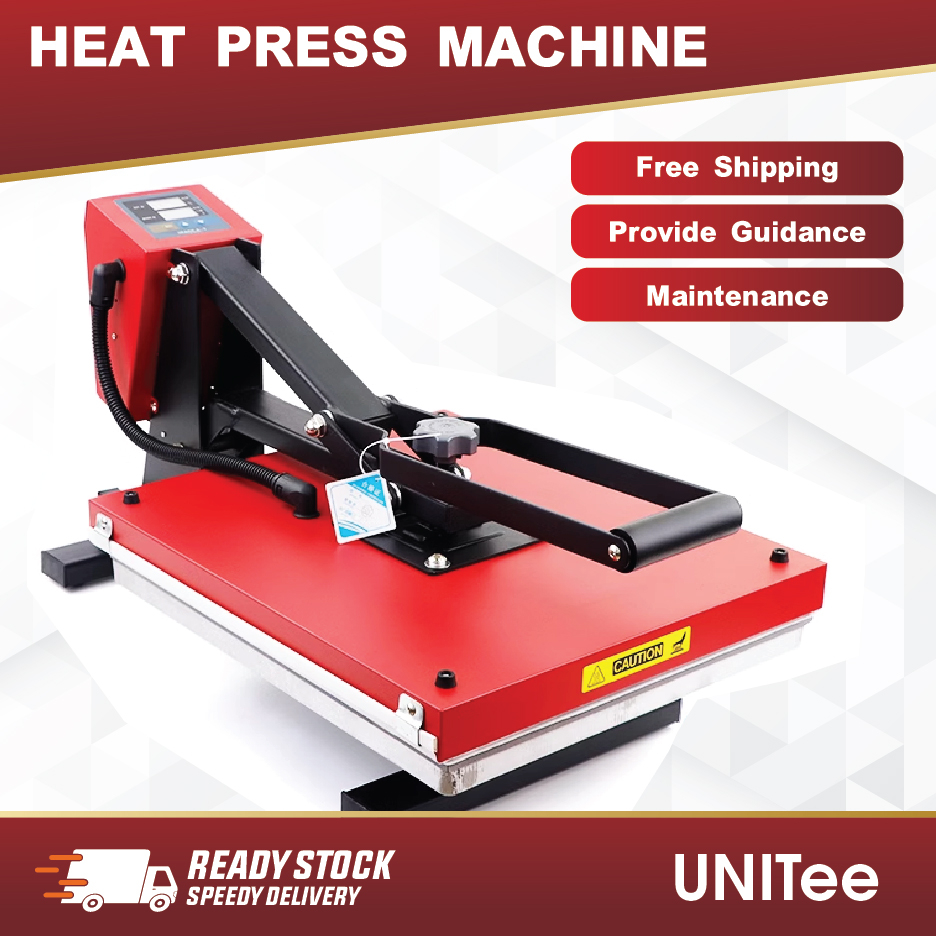 (READY STOCK ) Heat Press Machine with Teflon Coated 38 X 45cm | A3 ...