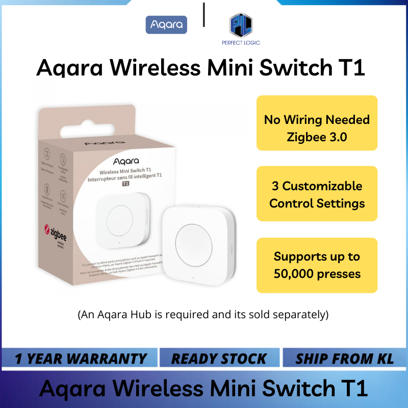 Aqara Wireless Mini Switch T1 Global Version | Shopee Malaysia