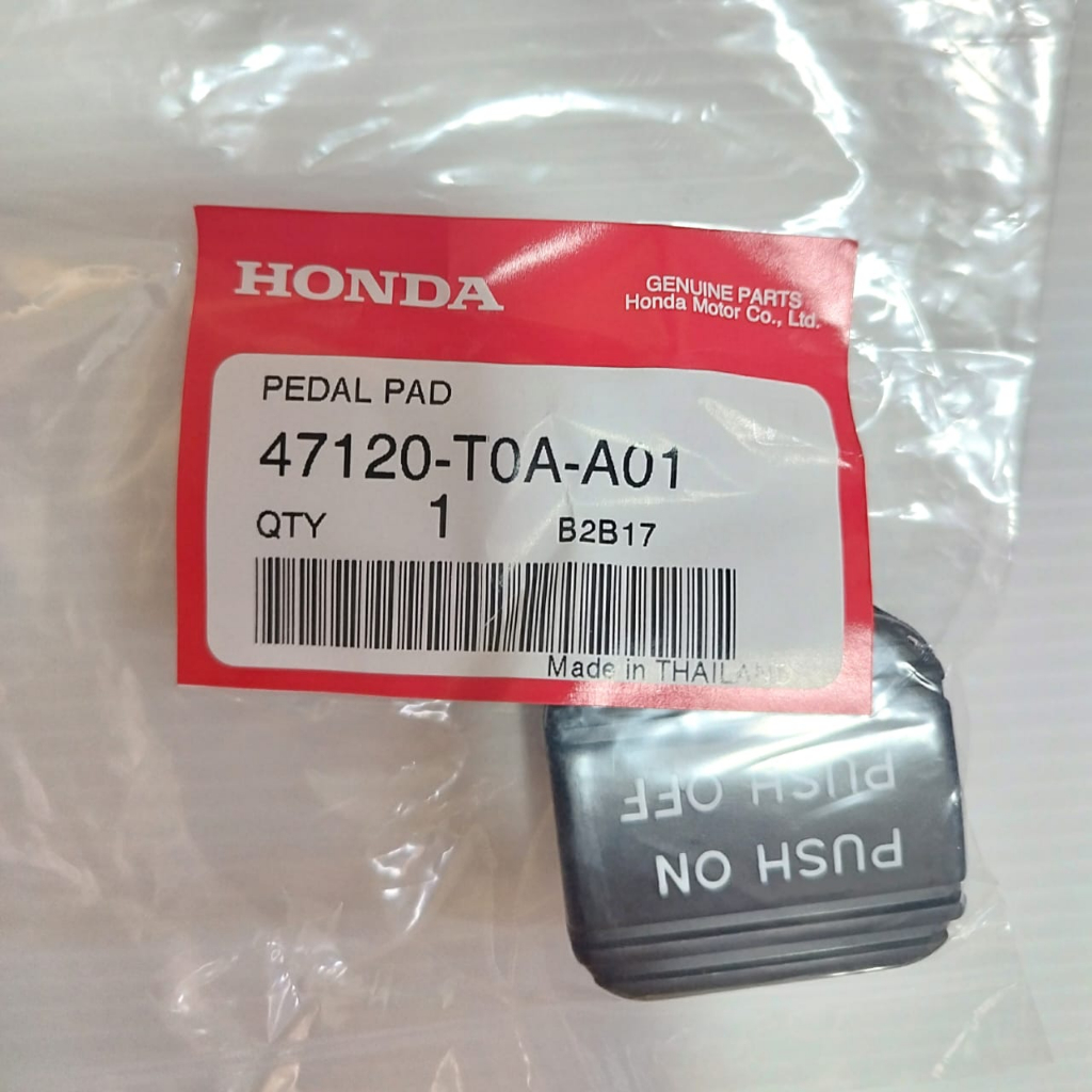 47120-TOA-A01 47120-T0A-A01 HONDA FOOT BRAKE PADEL RUBBER | Shopee Malaysia