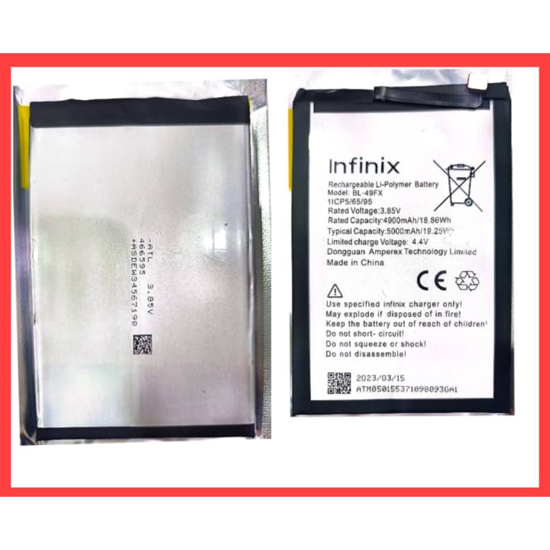 Infinix Zero X Neo Battery Replacement BL-49GX - 5000mAh, Ready Stock ...