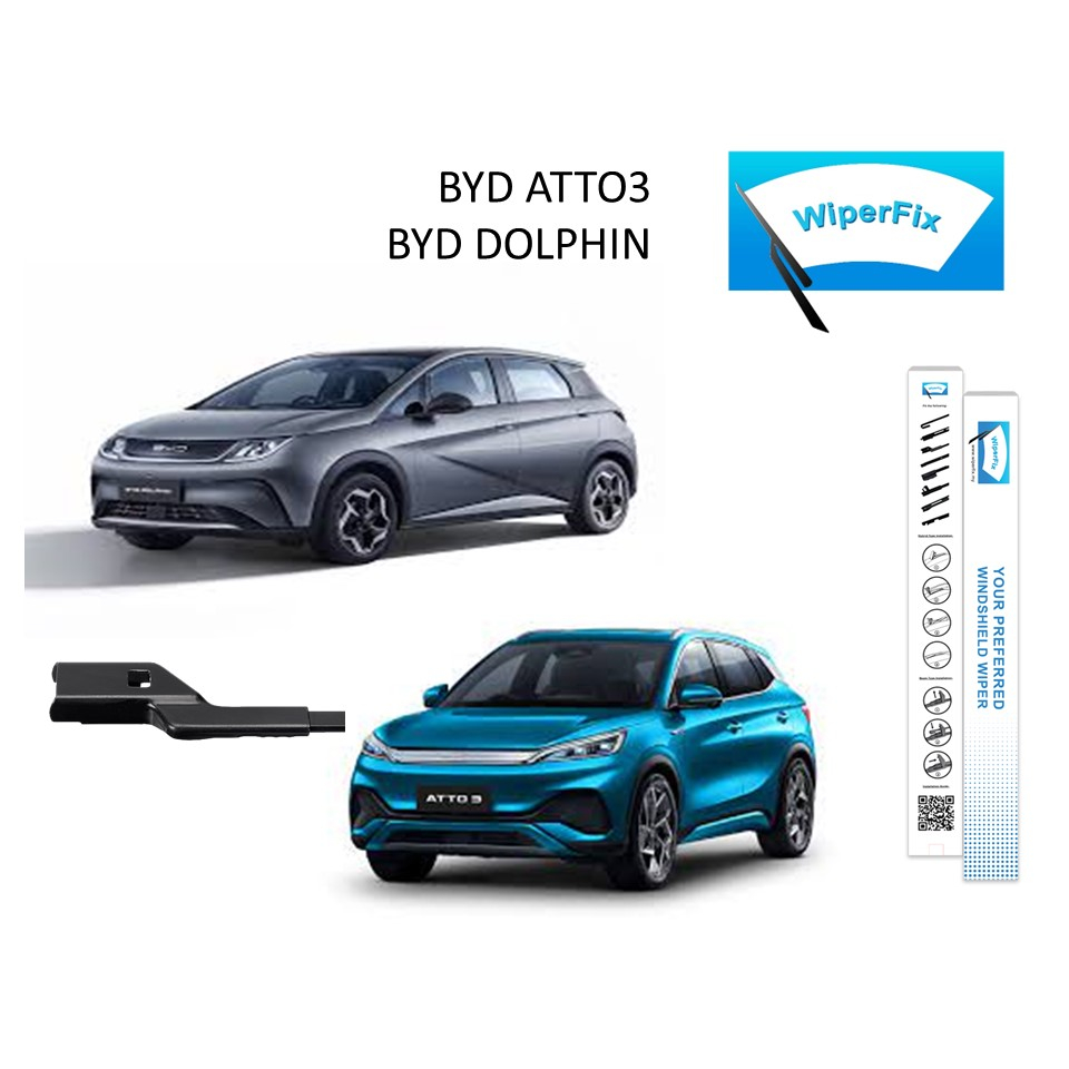 [WiperFix] BYD ATTO 3 / DOLPHIN WIPER - 2022 ABOVE - WIPERFIX SILICONE ...