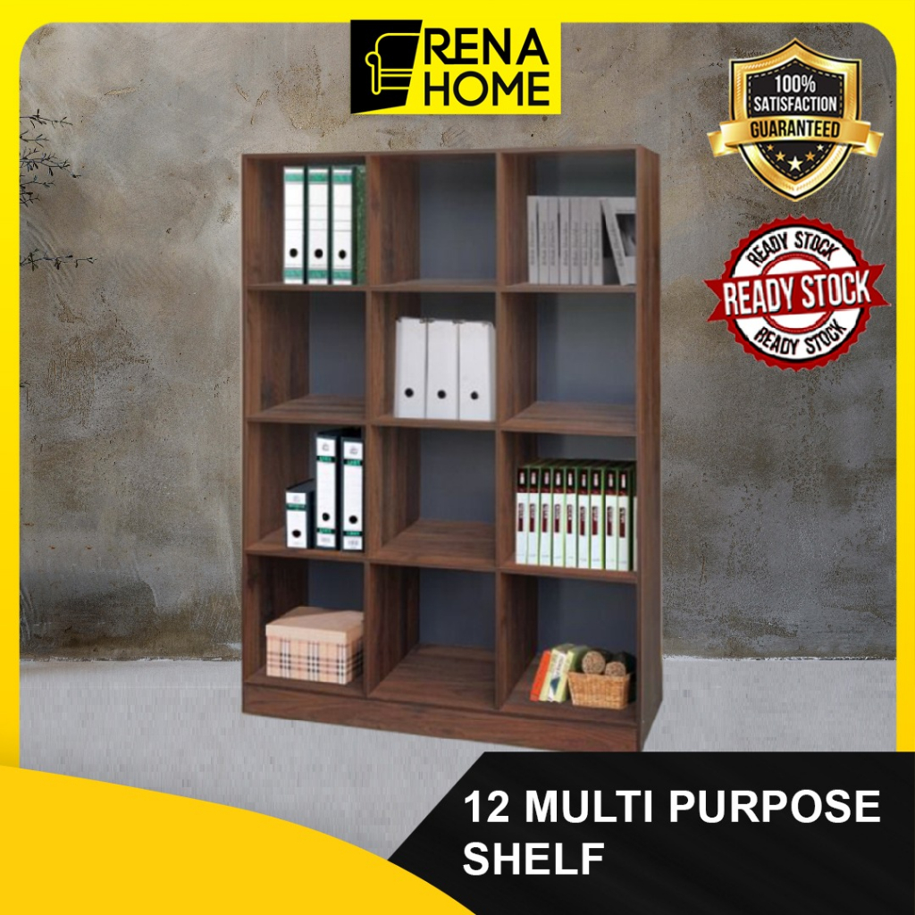 [FREE SHIPPING] 12 Compartment Wooden Cabinet | Multipurpose Rack ...