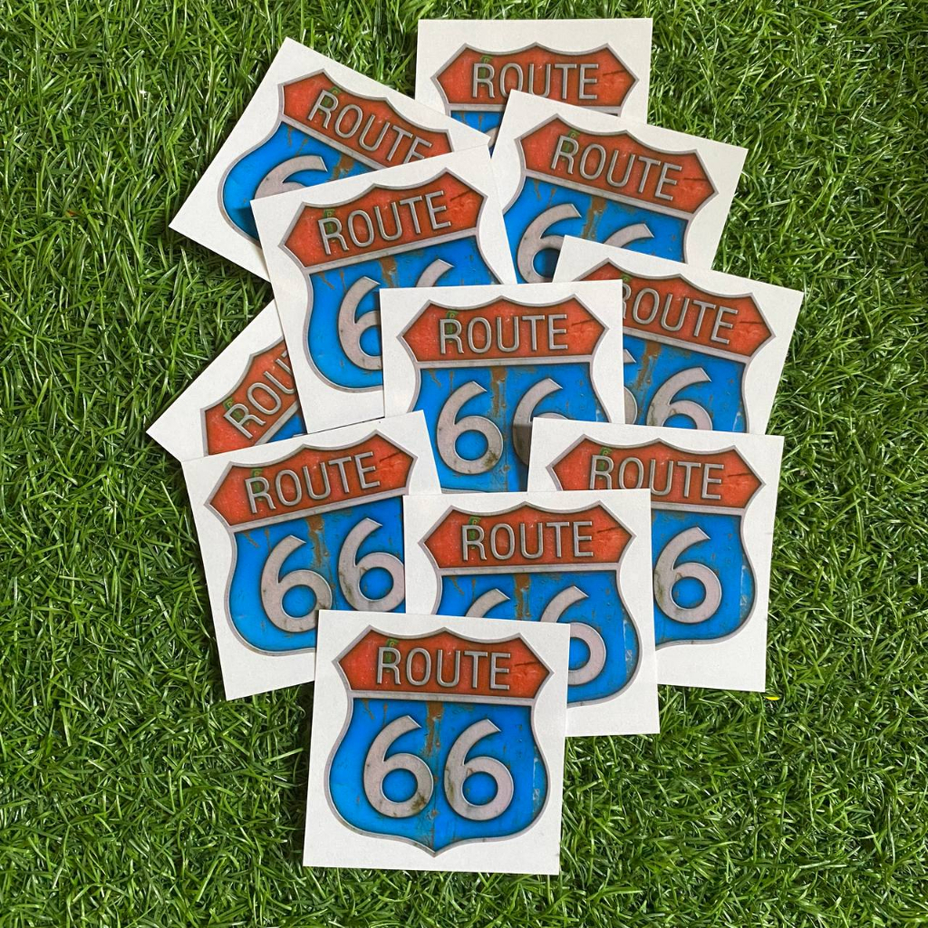 STICKER ROUTE 66 VINTAGE LOOK | STICKER MOTOR | STICKER KERETA | Shopee ...